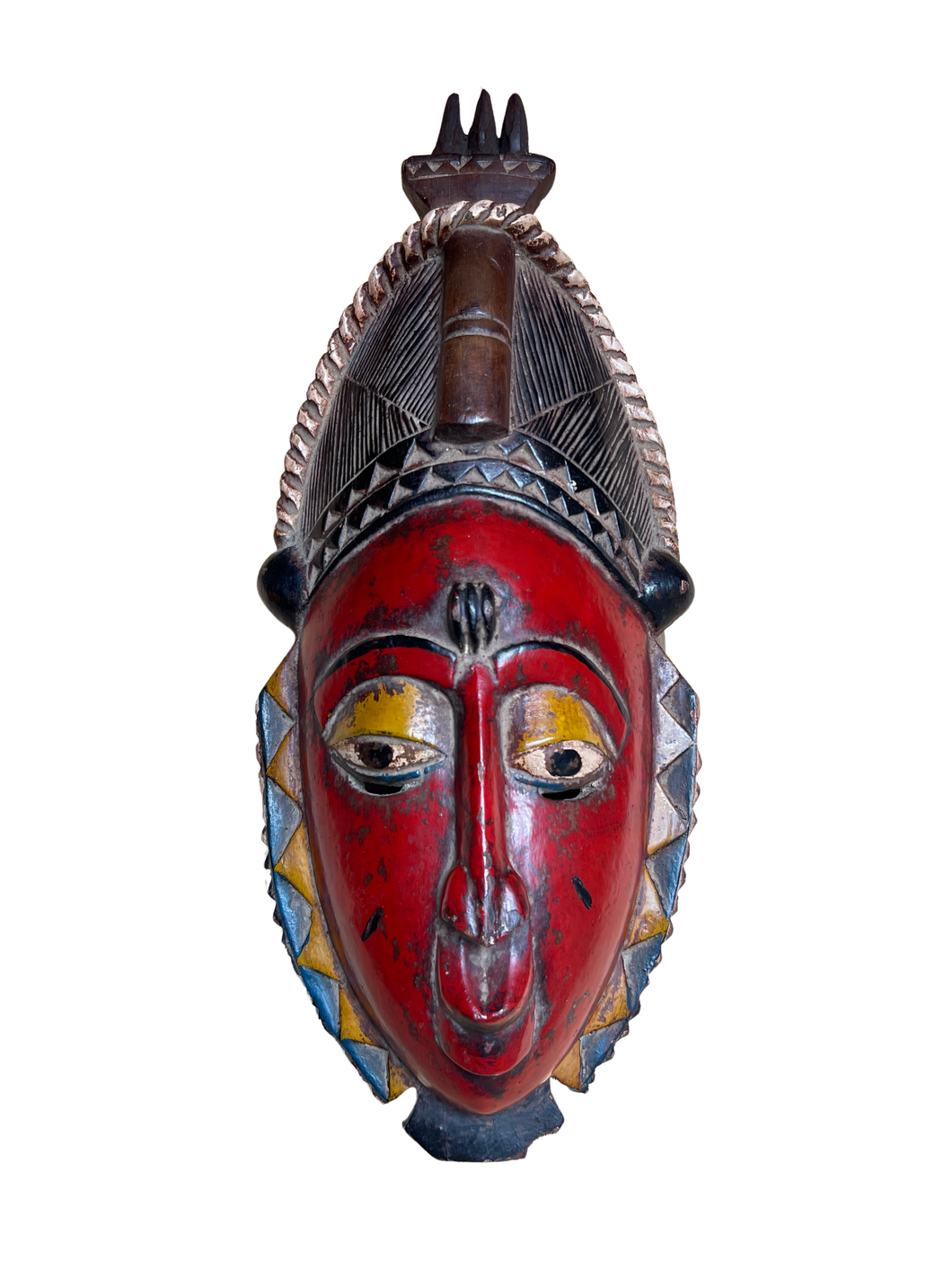 Baule Painted Mask – African Angel Art