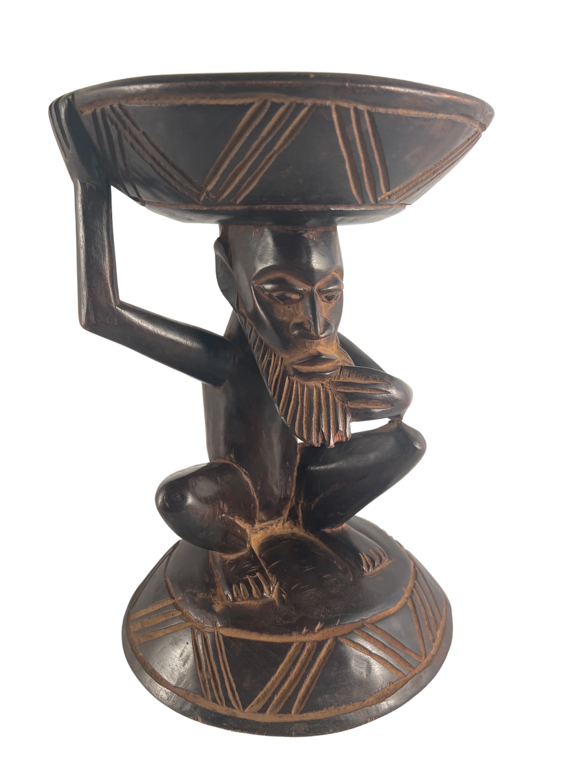 Luba/Baluba Tribe Royal Stool | African Angel Art